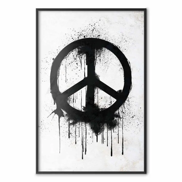Plakát Symbol míru na zeď - obchod bimago