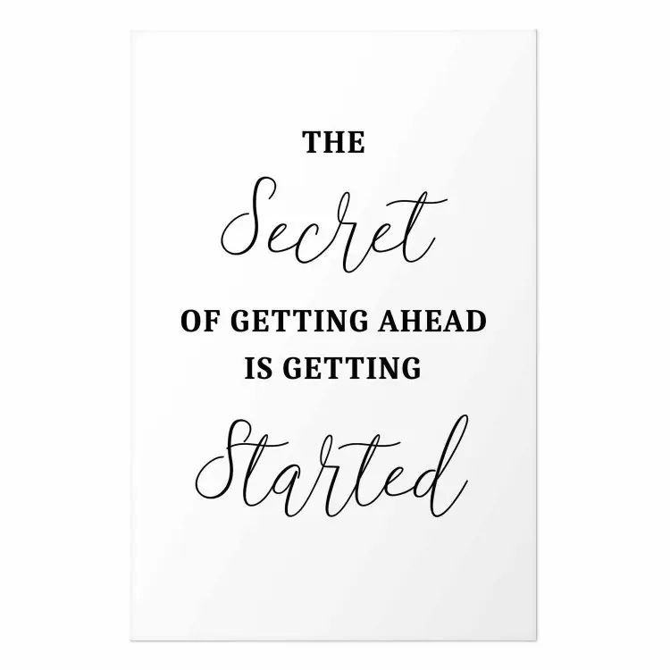 Plakát The Secret of Getting Ahead Is Getting Started - Motivational ...